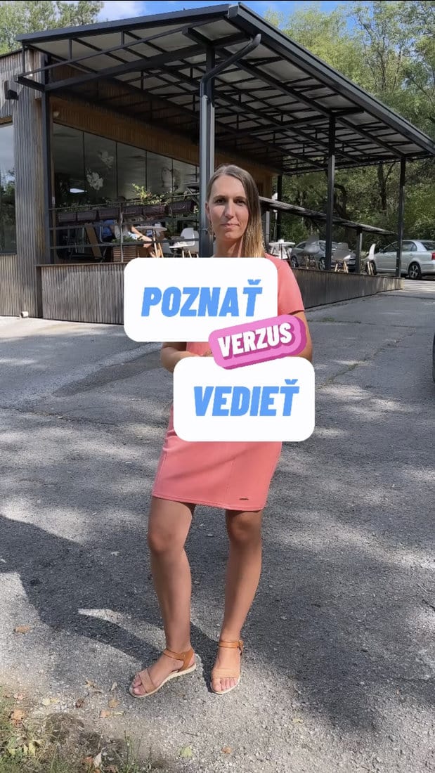 POZNAŤ verzus VEDIEŤ - Učíme (sa) slovenčinu
